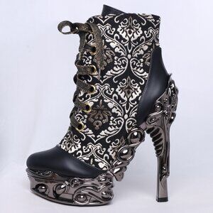 Hades Footwear | Shoes | Hades Rena Steampunk Victorian Damask Ankle ...